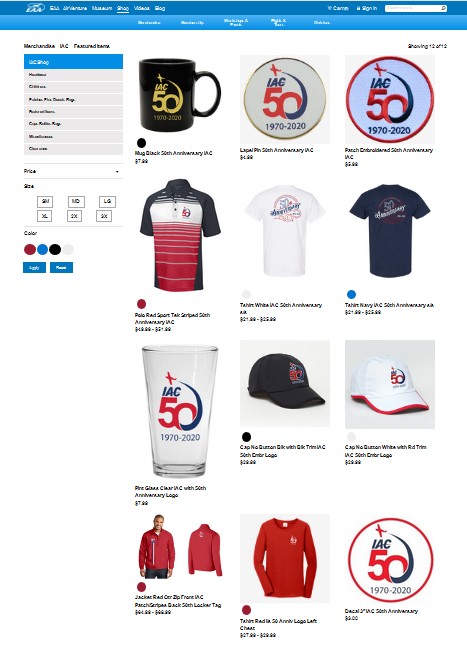 IAC Merchandise Web Store Updated | International Aerobatic Club
